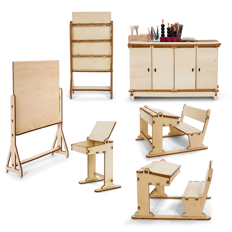 Classroom Furniture Kit | Sam & Julia | The Mouse Mansion
