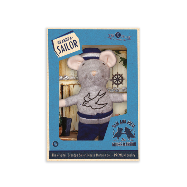 Grandpa Sailor Plush | Sam & Julia | The Mouse Mansion